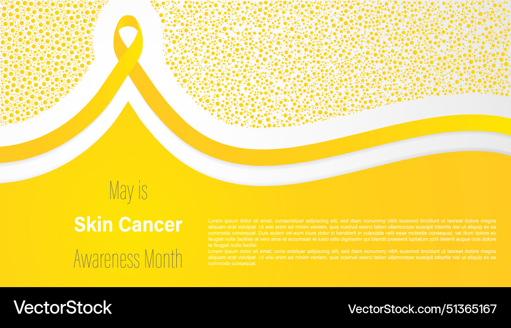 May is skin cancer awareness month Royalty Free Vector Image