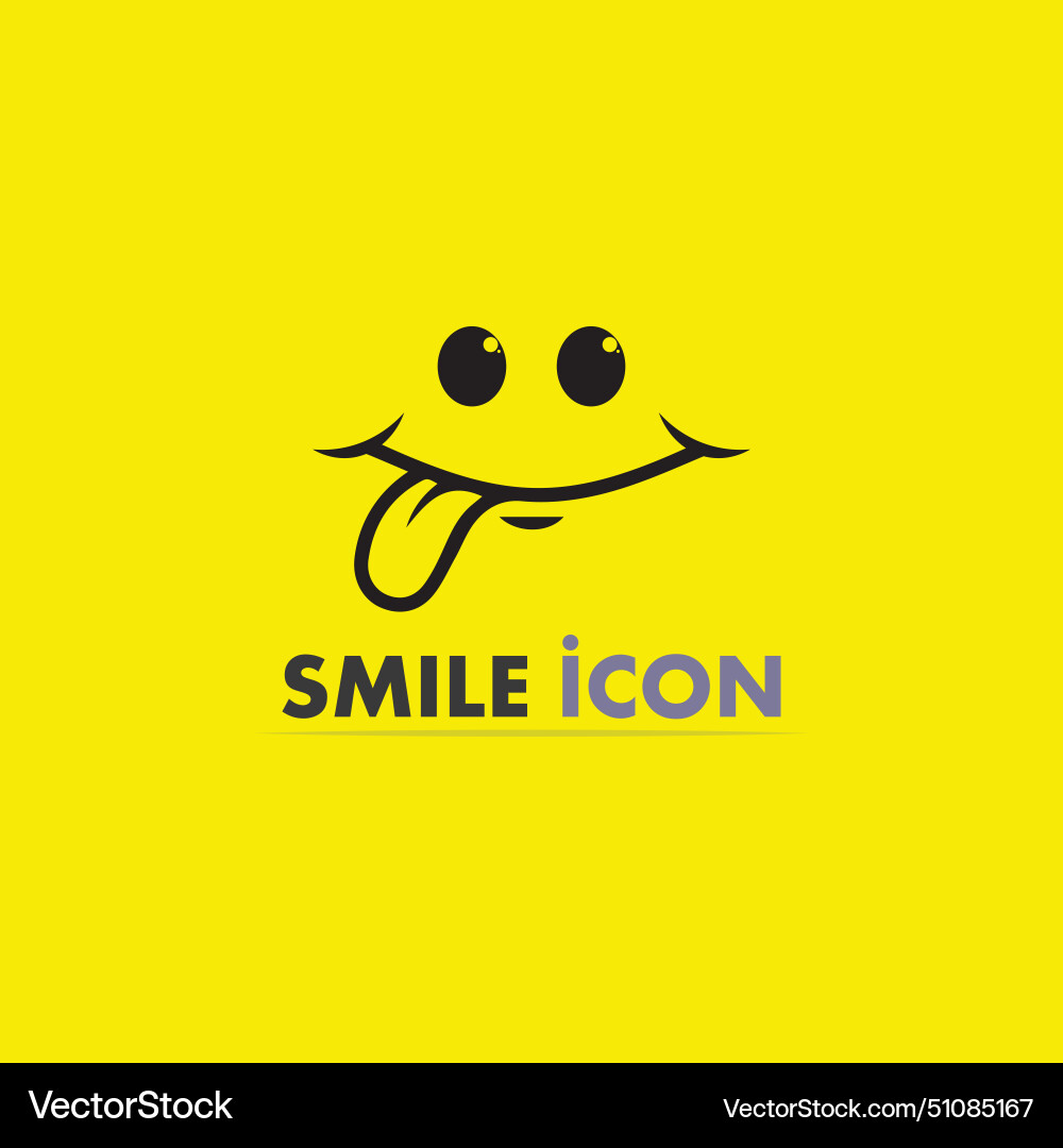 Smile icon logo design happy emoticon – Royalty-Free Vector | VectorStock