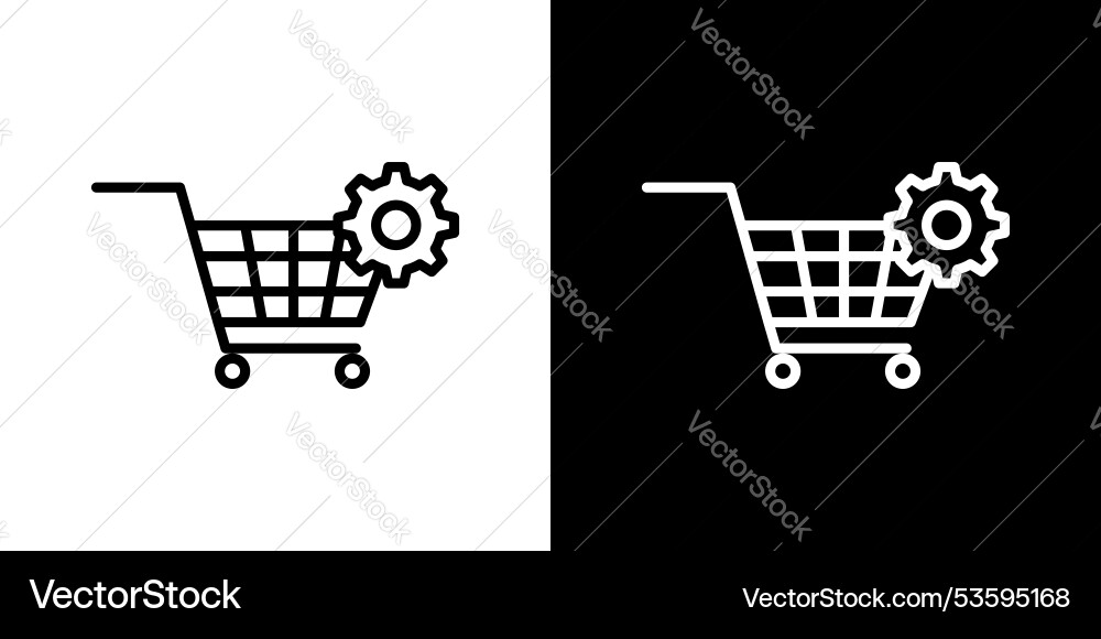 Procurement thin line icon set Royalty Free Vector Image