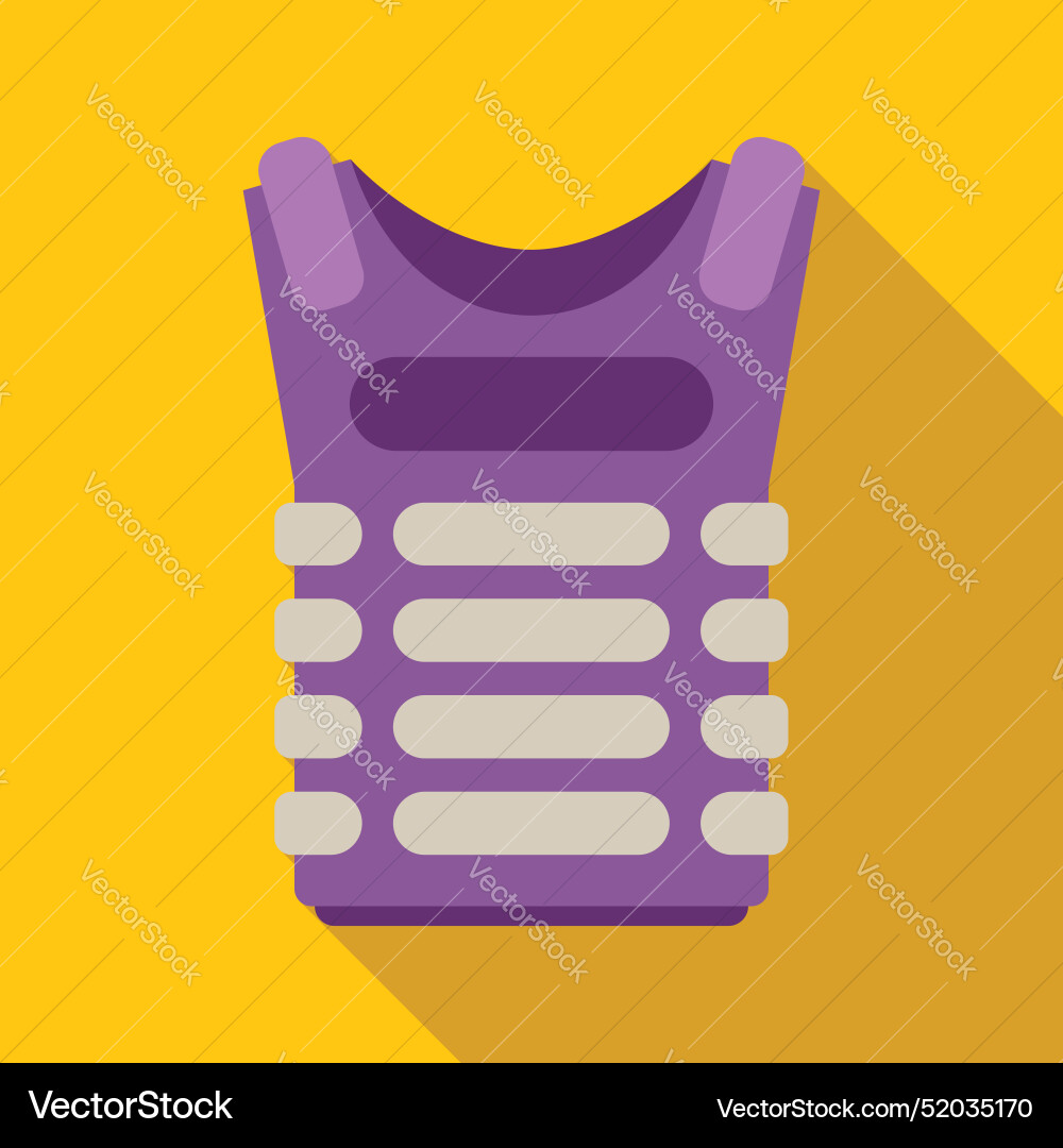 Bulletproof vest offering protection against Vector Image