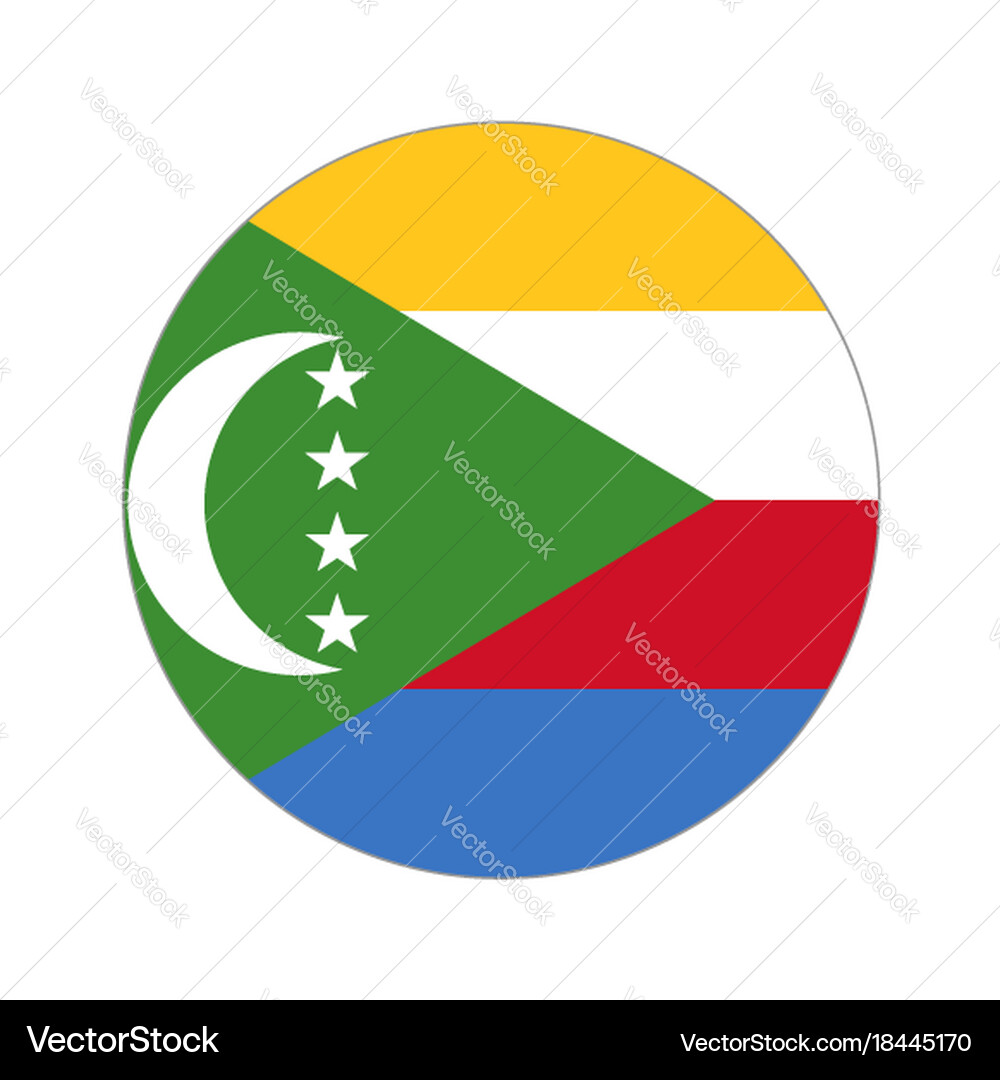 Comoros Flag Symbol Royalty Free Vector Image - VectorStock