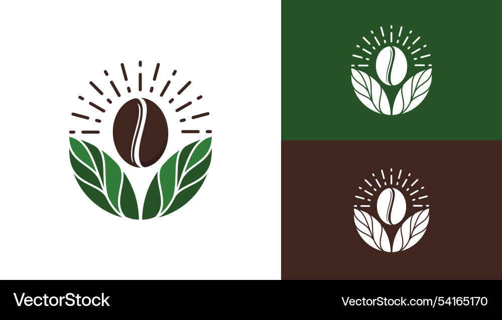 Kaffee Logo Design Lizenzfreies Vektorbild - VectorStock