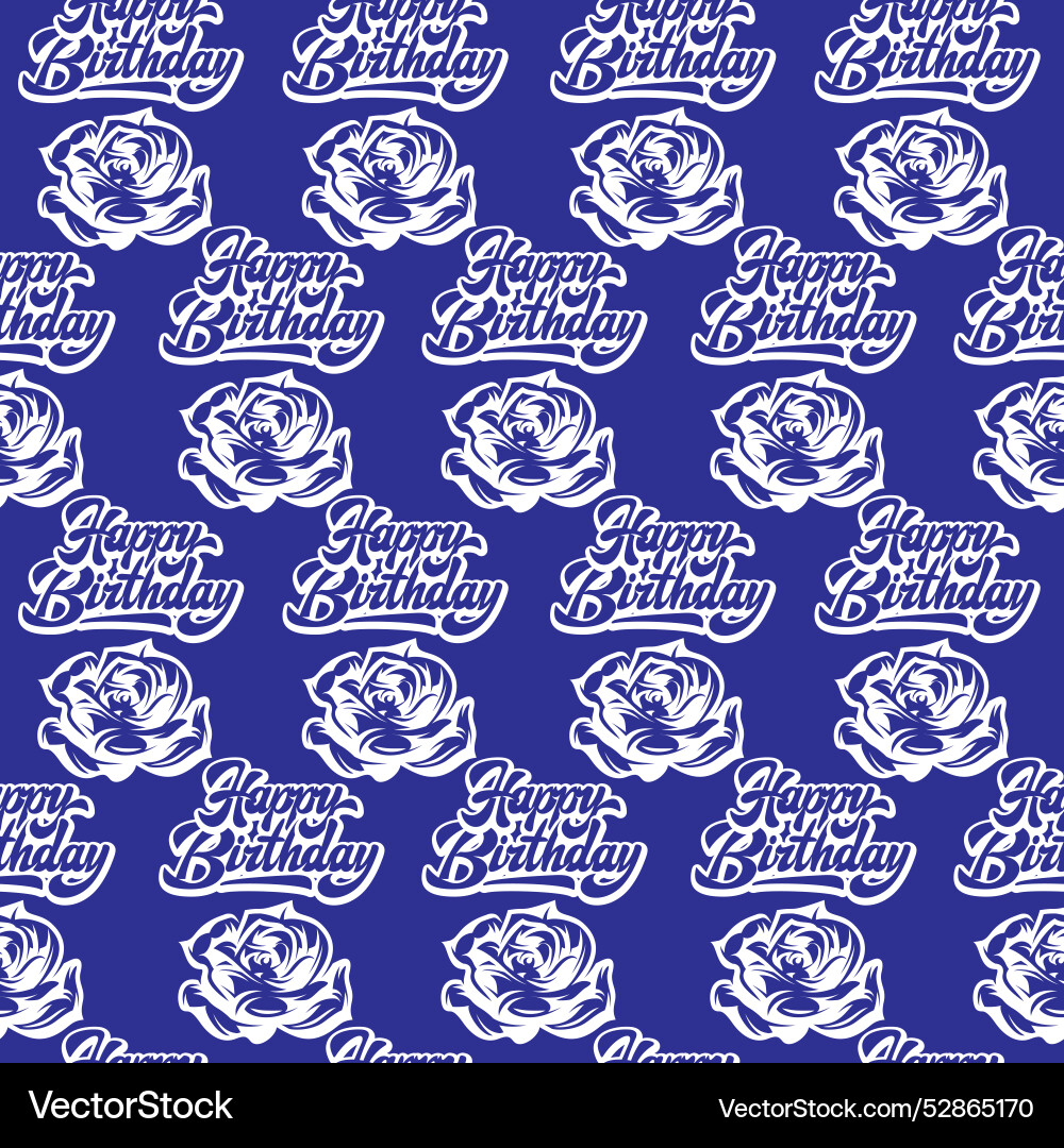 Seamless background with calligraphic inscription Vector Image