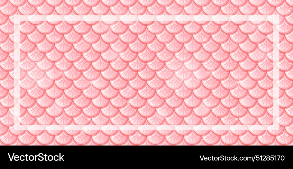Seamless pink scales pattern with decorative Vector Image