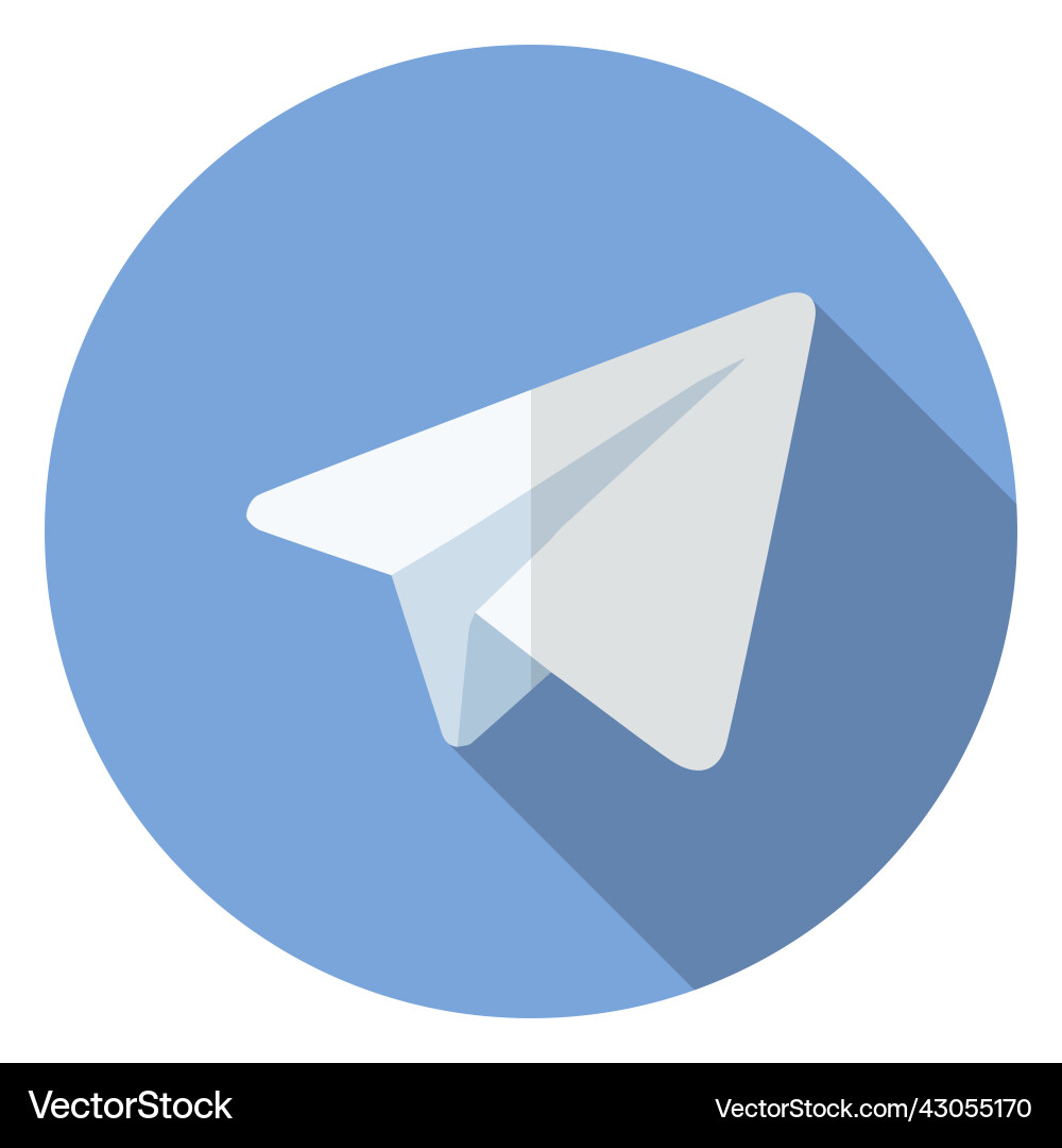 Telegram icon logo Royalty Free Vector Image - VectorStock