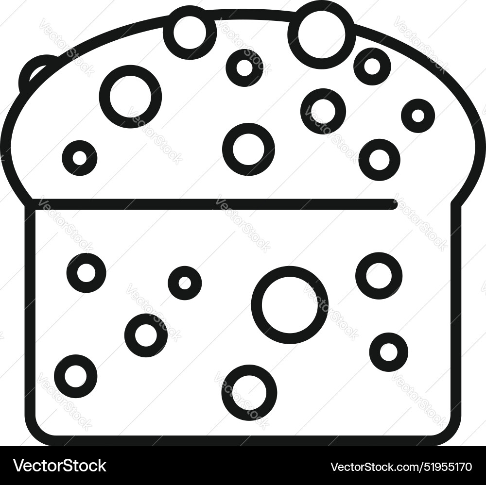 Traditional easter bread with round glazing baking