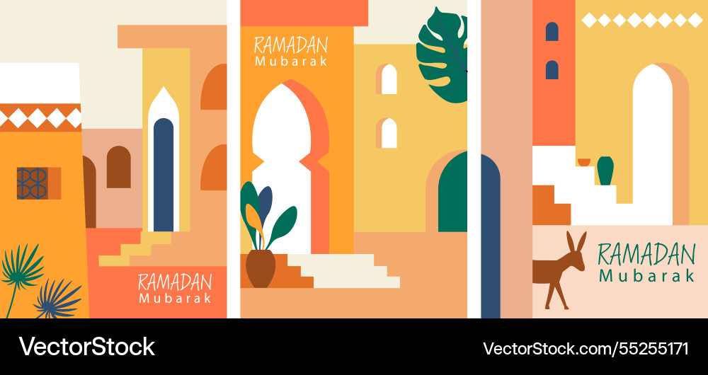 Abstract ramadan modern Royalty Free Vector Image