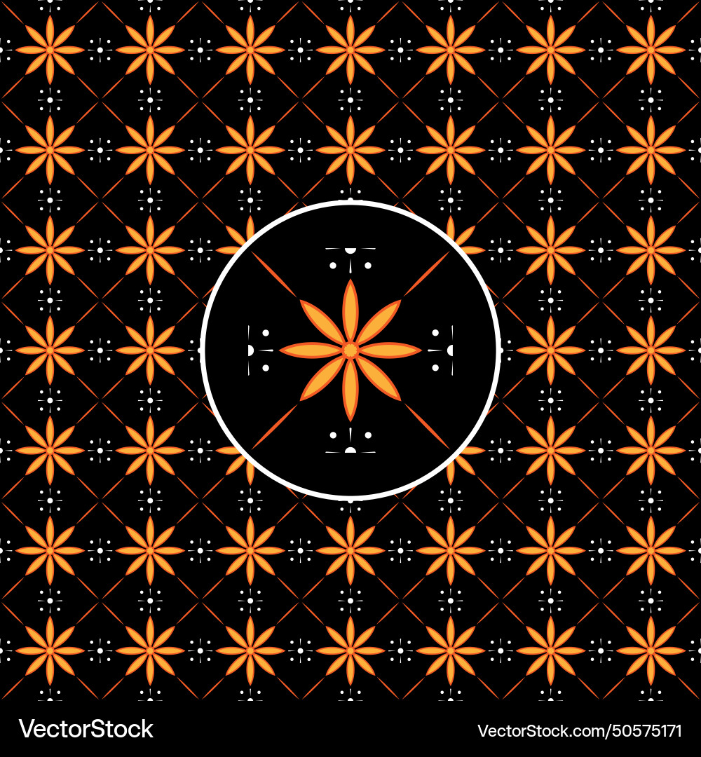 Batik truntum pattern background Royalty Free Vector Image