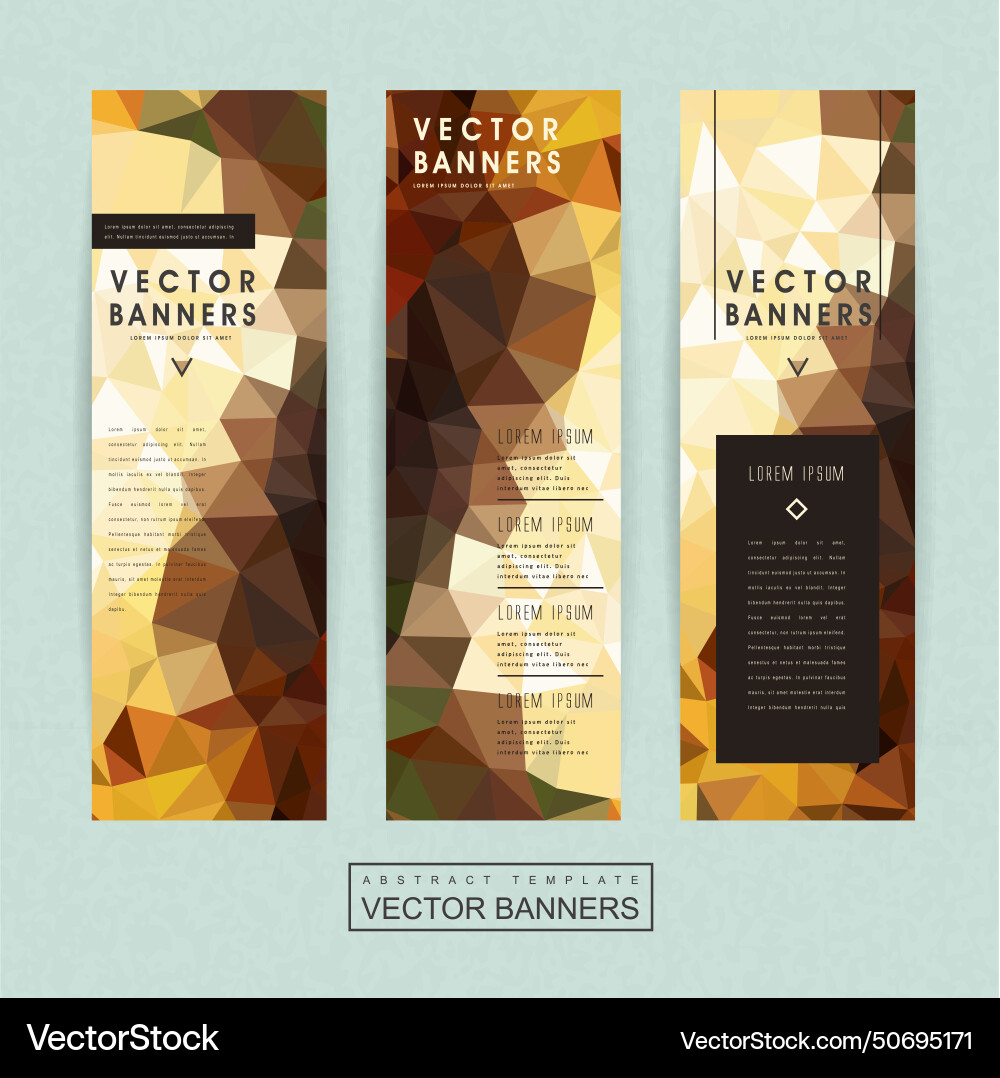 Gorgeous banner template set design Royalty Free Vector