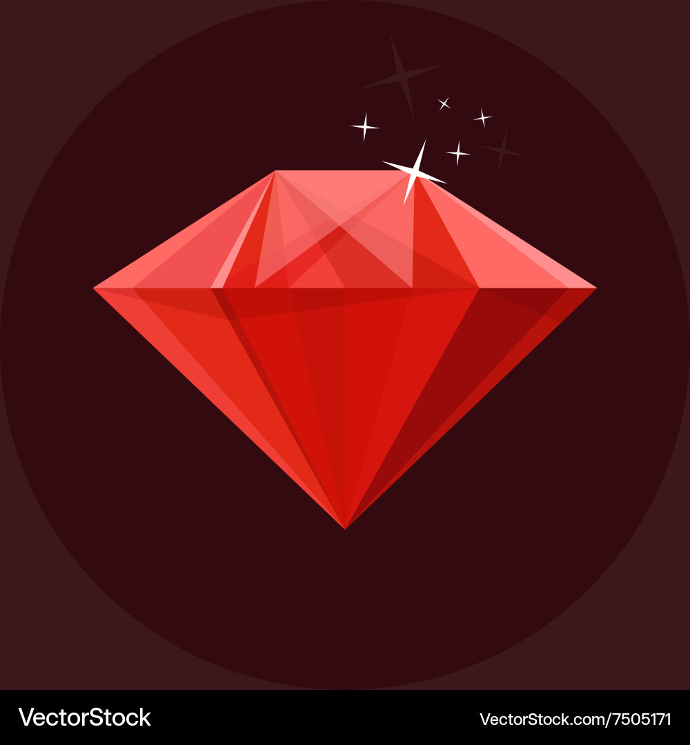 Ruby Royalty Free Vector Image - VectorStock
