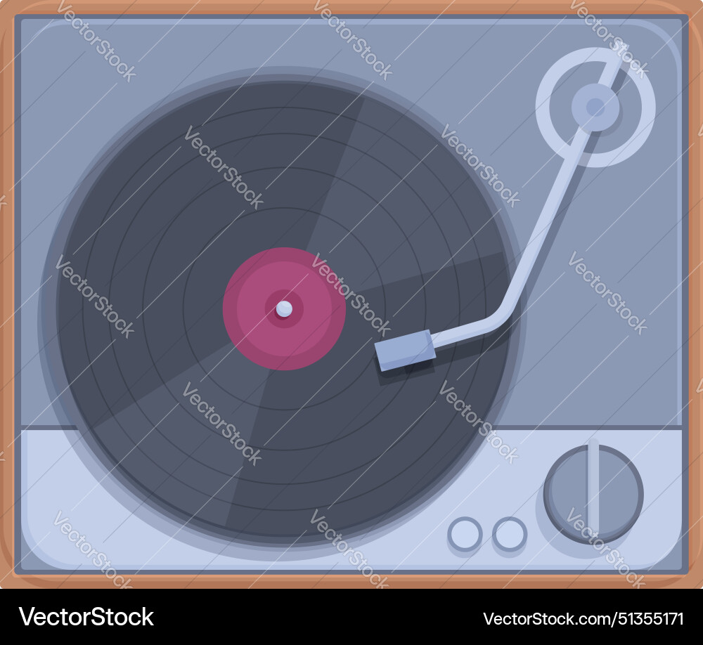 Simplistic graphic of a classic vinyl Royalty Free Vector