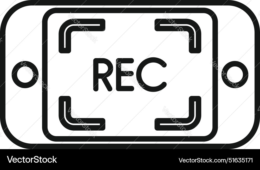 Smartphone recording video content with rec symbol