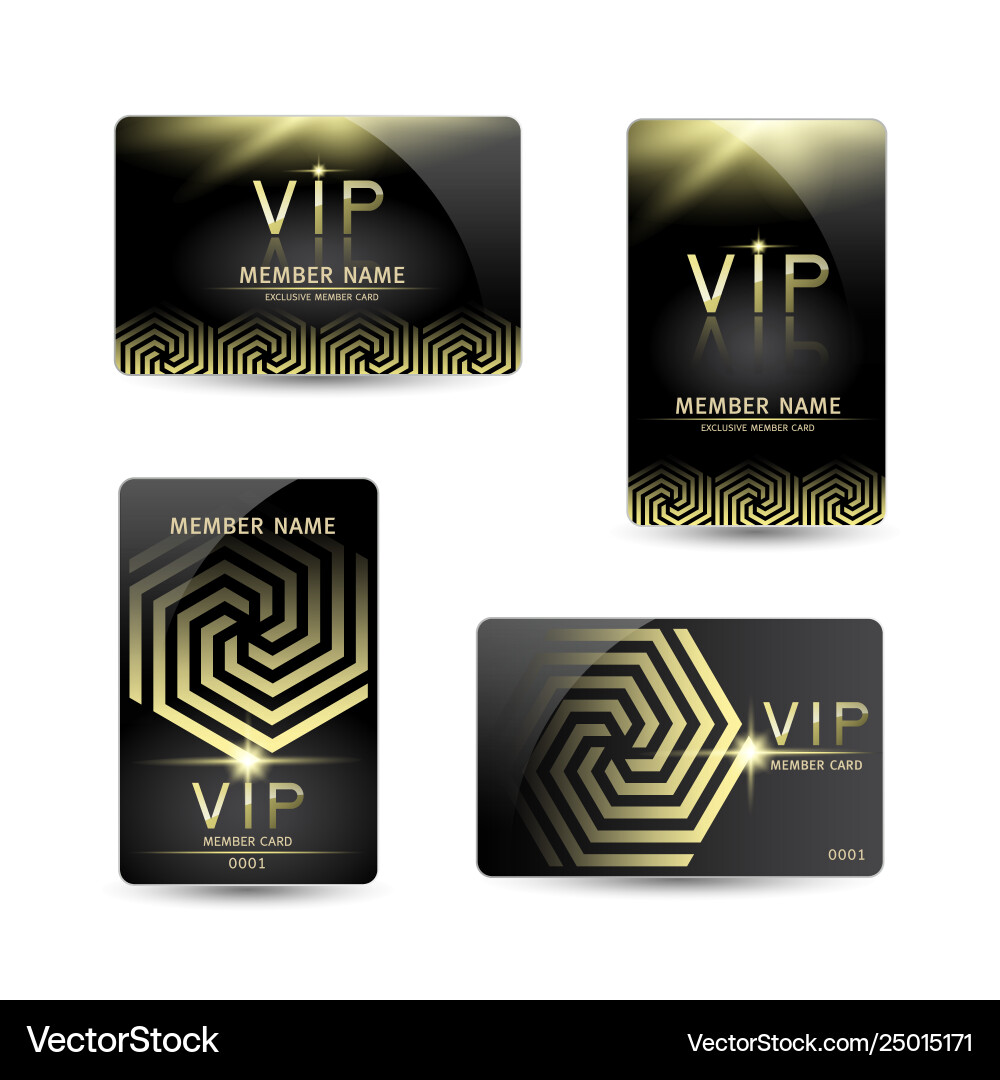VIP Membership Card Royalty Free Vector Image - VectorStock