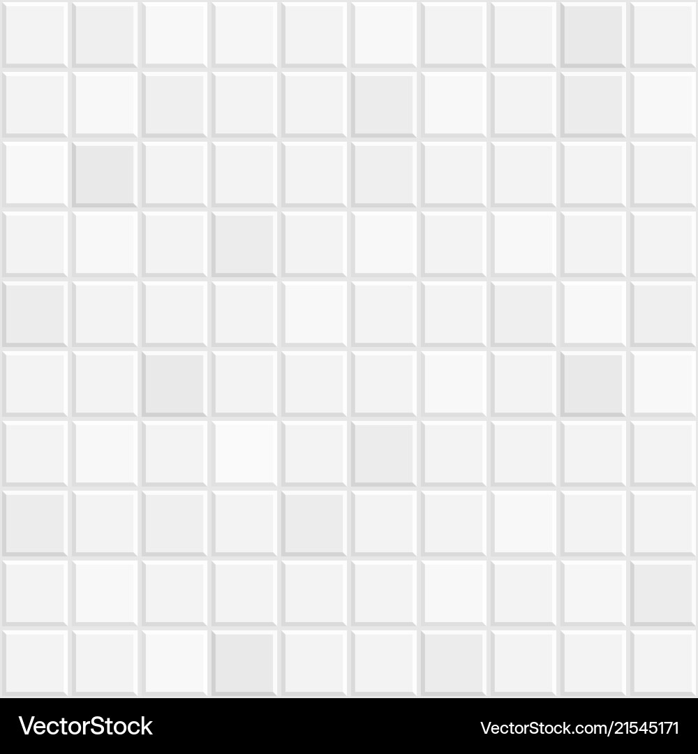 White Tile Texture - Seamless Royalty Free Vector Image