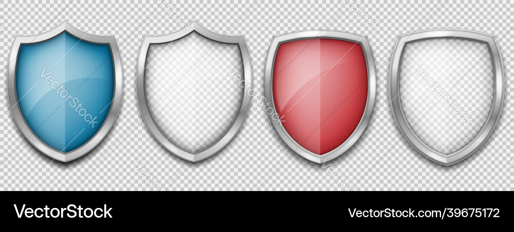 Protection shield concept safety badge icon Vector Image