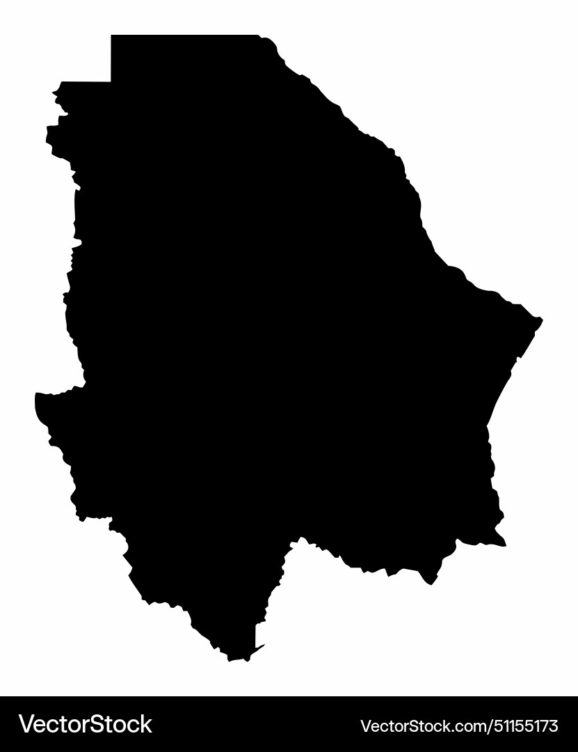 Chihuahua state silhouette map Royalty Free Vector Image