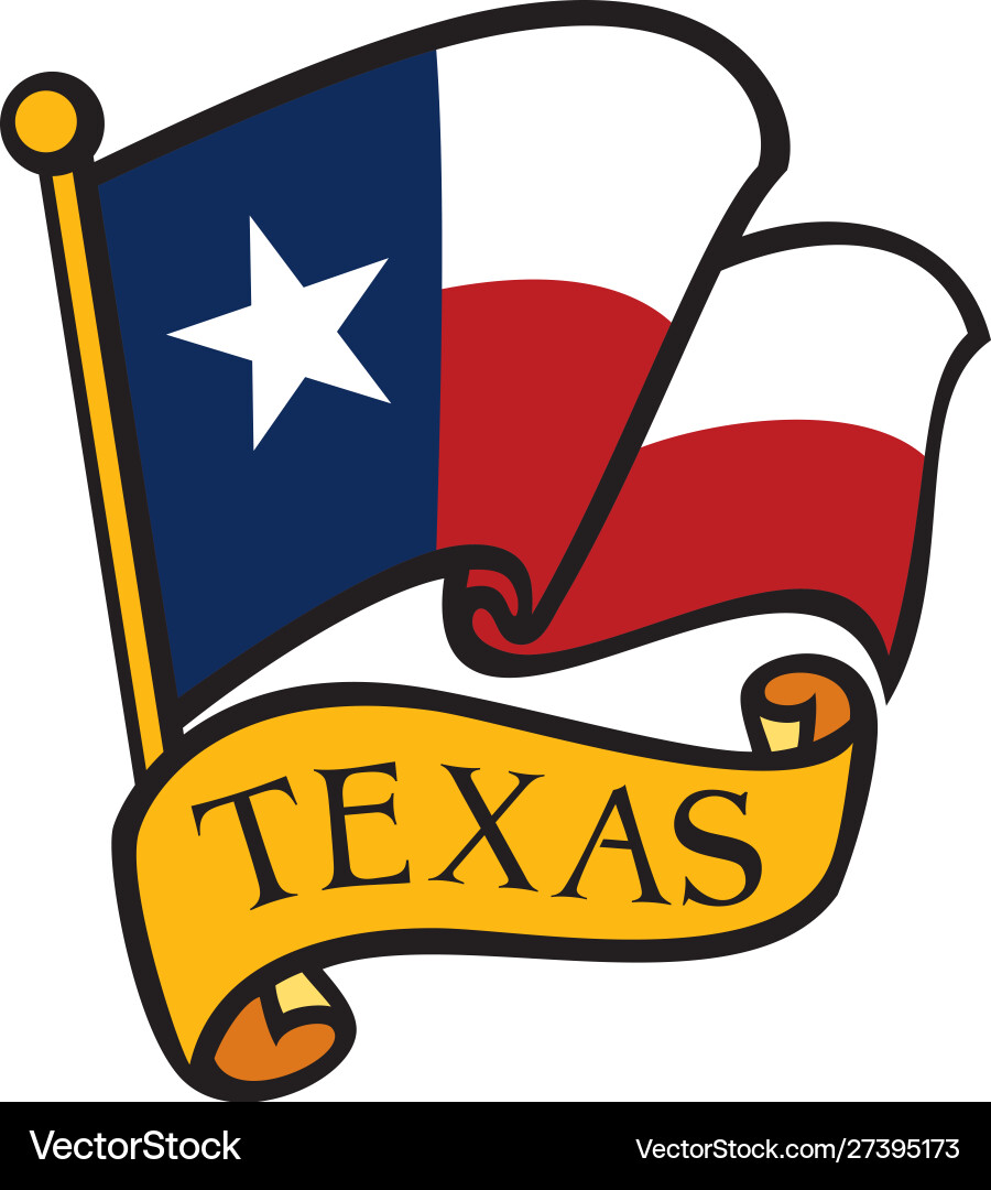 Texas Flag Royalty Free Vector Image - VectorStock
