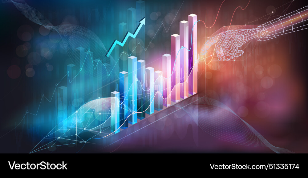 Abstract infographics on the topic of data Vector Image