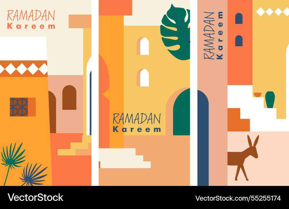Abstract ramadan modern Royalty Free Vector Image