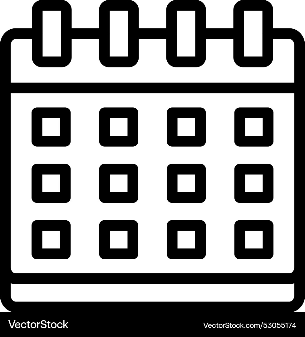 Calendar icon design Royalty Free Vector Image