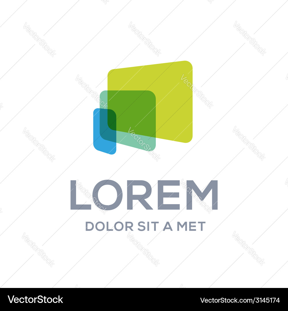Computer laptop tablet phone logo icon design Vector Image