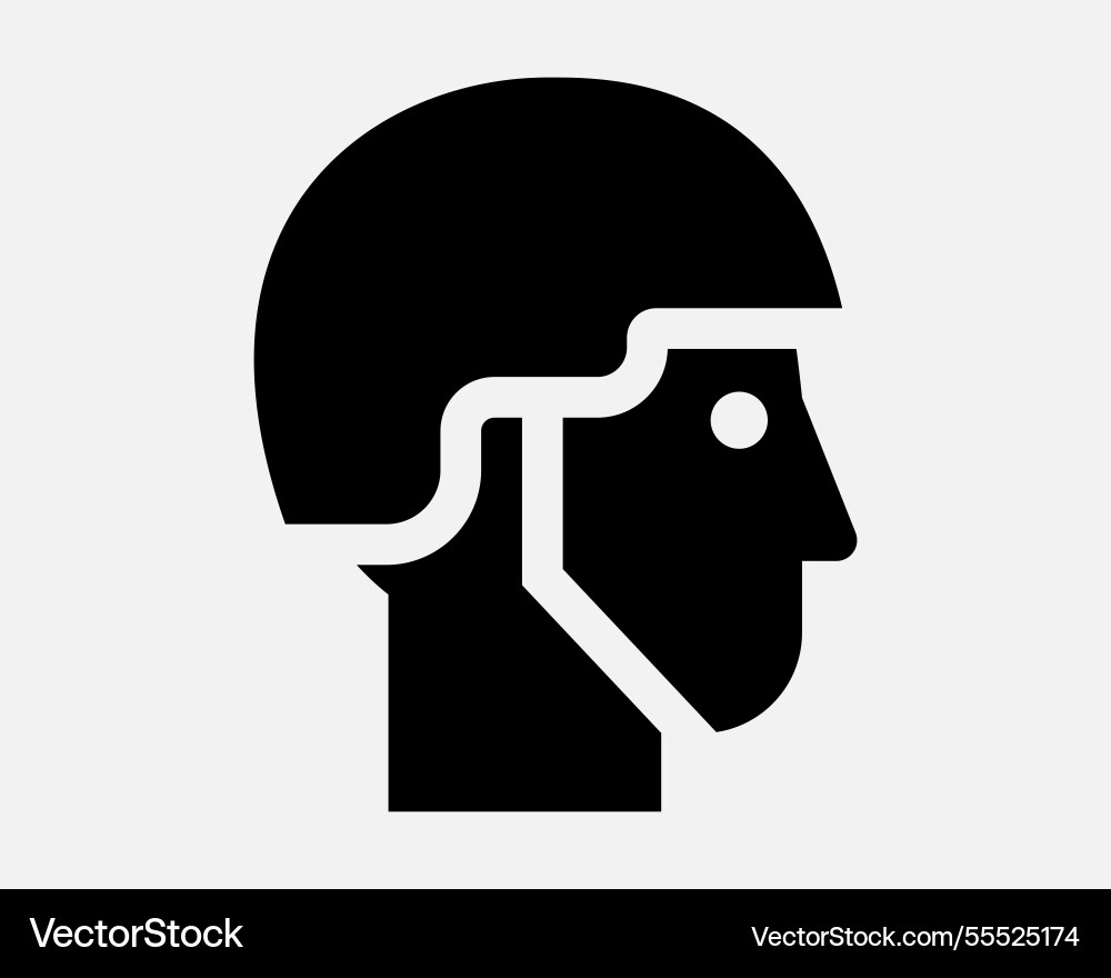 Helmet side view icon Royalty Free Vector Image