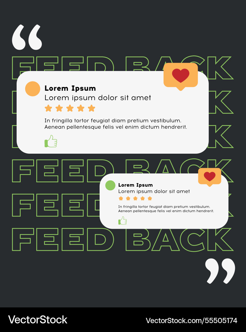 Two separate comment boxes and like dislike icons Vector Image