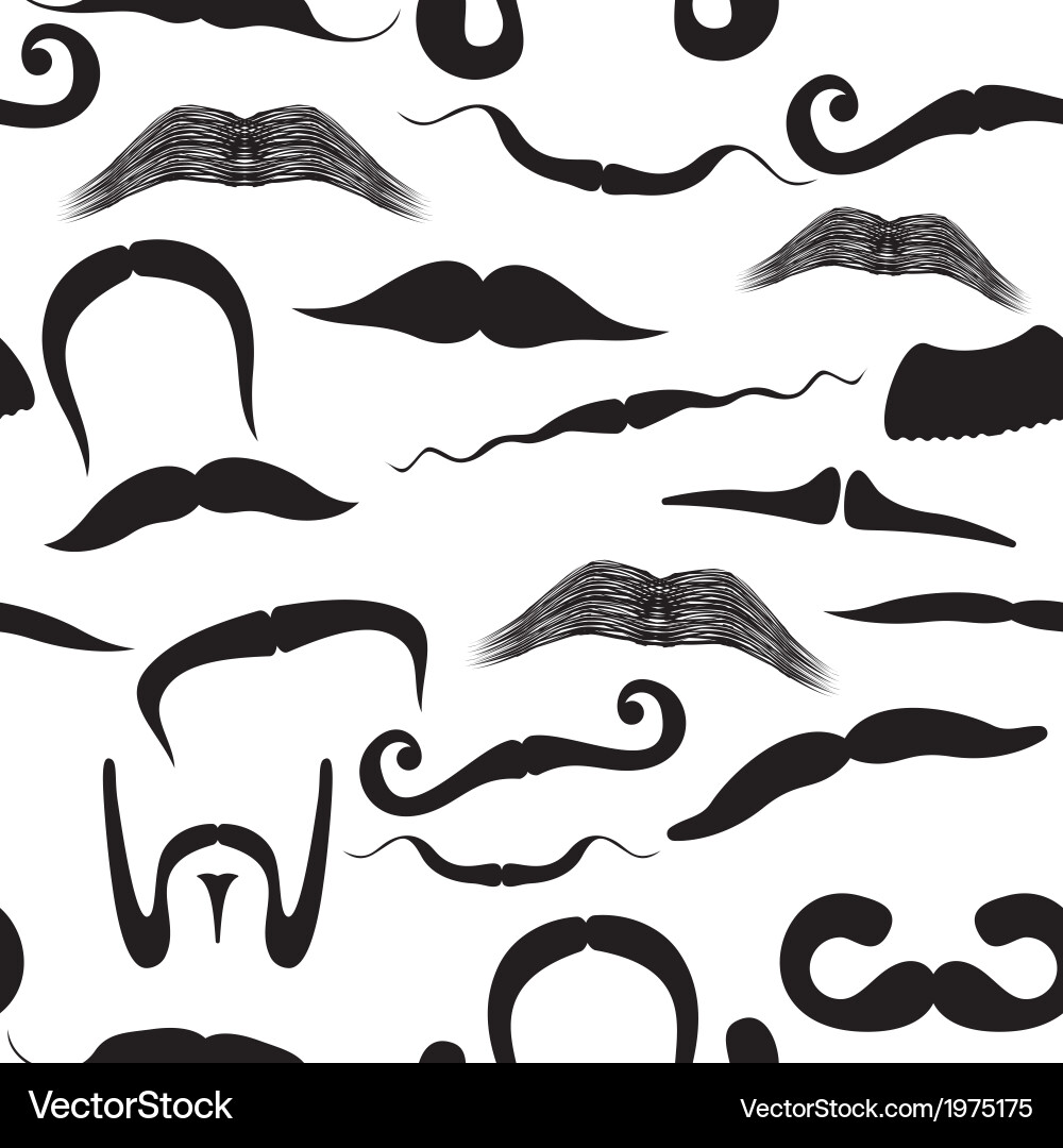 Brkovi patern3 Royalty Free Vector Image - VectorStock