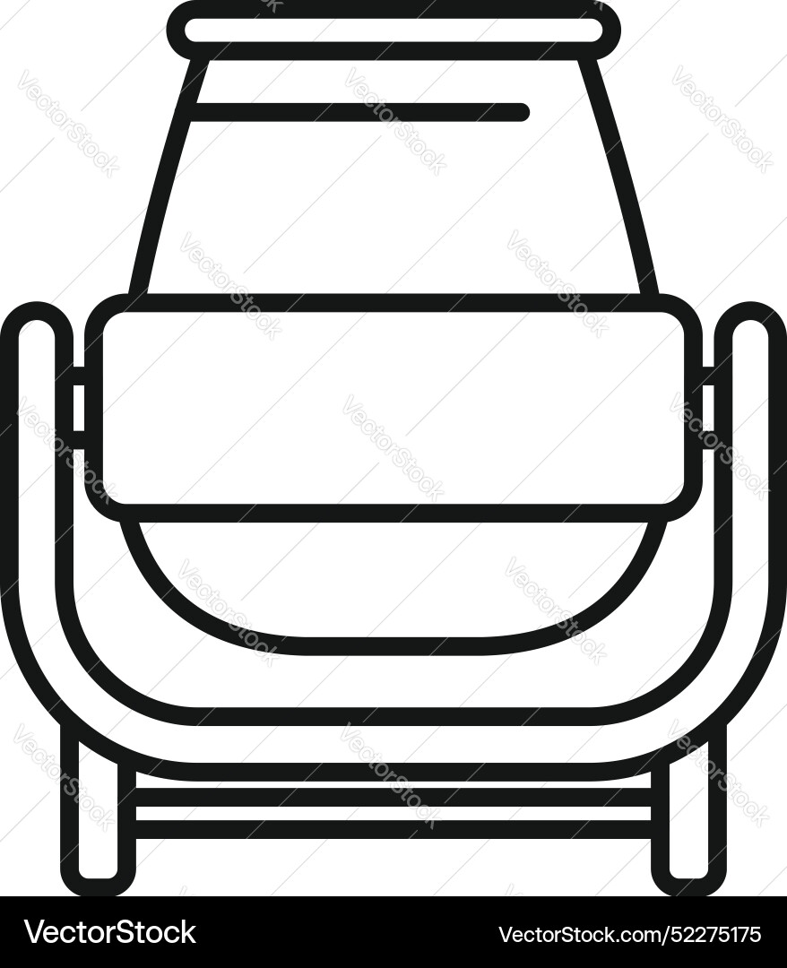 Concrete mixer machine using for building Vector Image