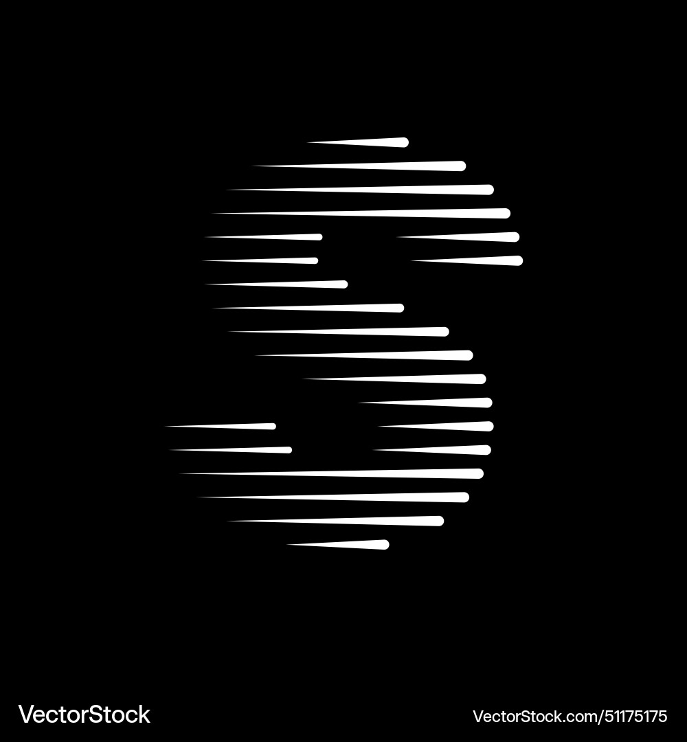 S letter lines logo icon Royalty Free Vector Image