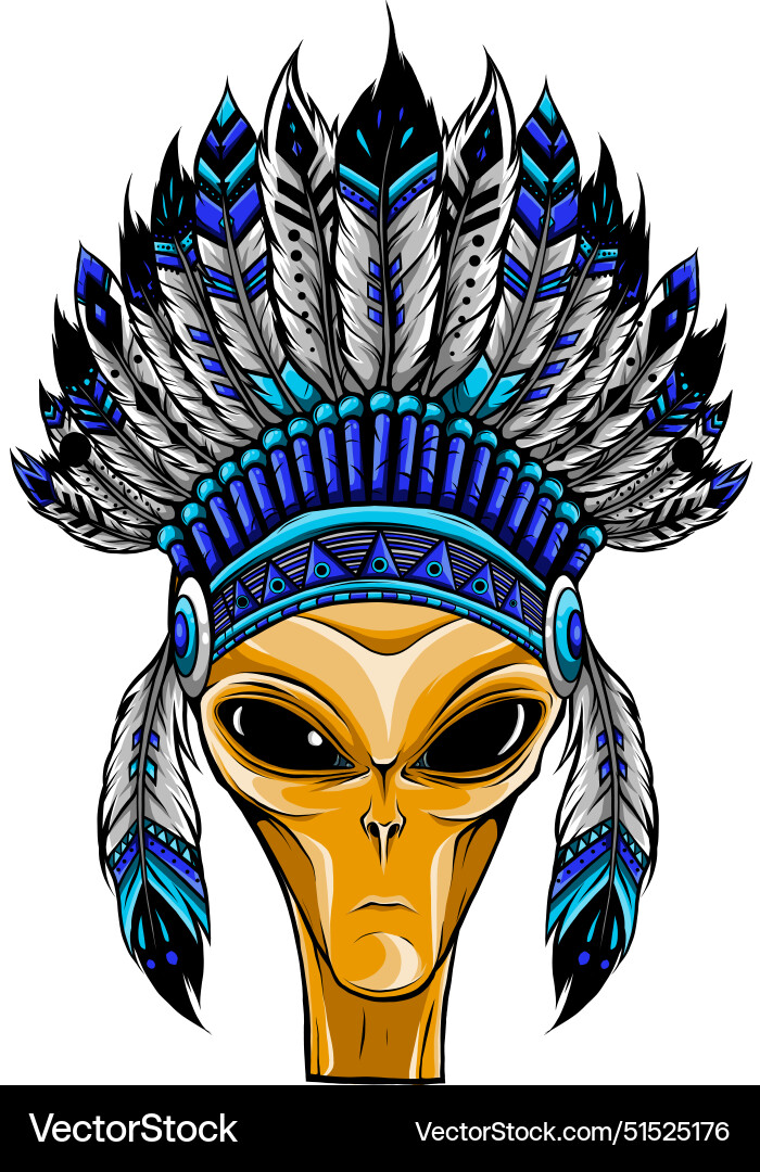 Alien head design Royalty Free Vector Image - VectorStock