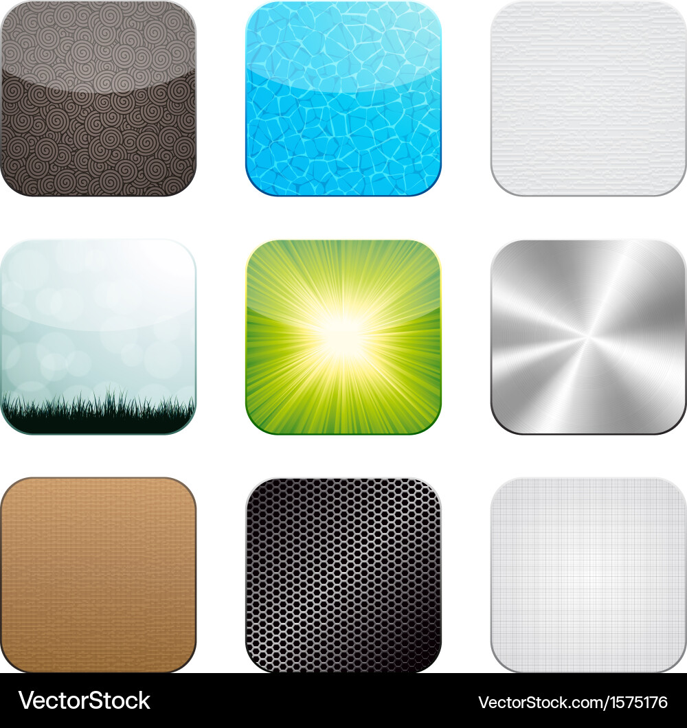 App icon set Royalty Free Vector Image - VectorStock