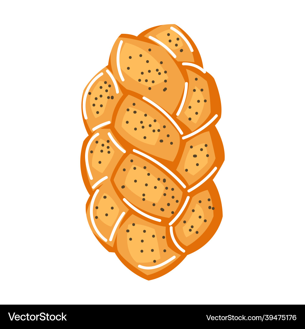 Challah shabbat shalom religious Royalty Free Vector Image