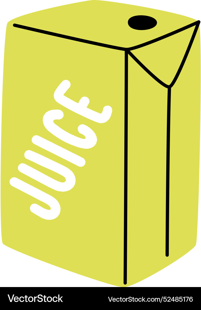 Juice paper box Royalty Free Vector Image - VectorStock