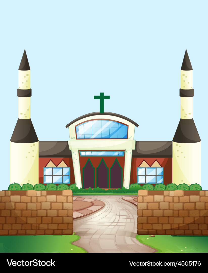 Kirche Lizenzfreies Vektorbild - VectorStock