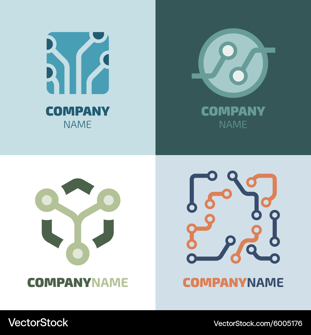 Logotype template Royalty Free Vector Image - VectorStock