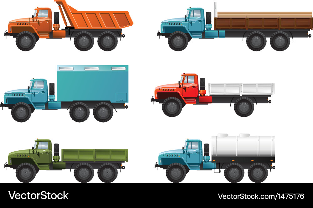 Trucks Royalty Free Vector Image - VectorStock