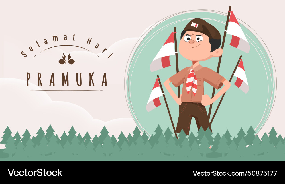 Scout day Royalty Free Vector Image - VectorStock