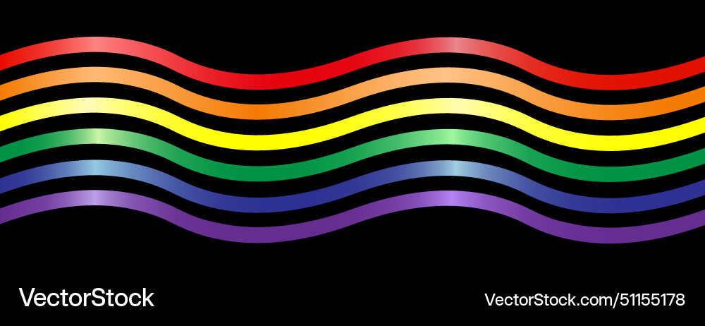 Lgbtq pride month banner rainbow Royalty Free Vector Image
