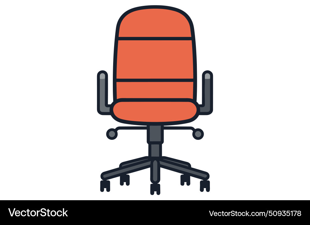 Office chairs Royalty Free Vector Image - VectorStock
