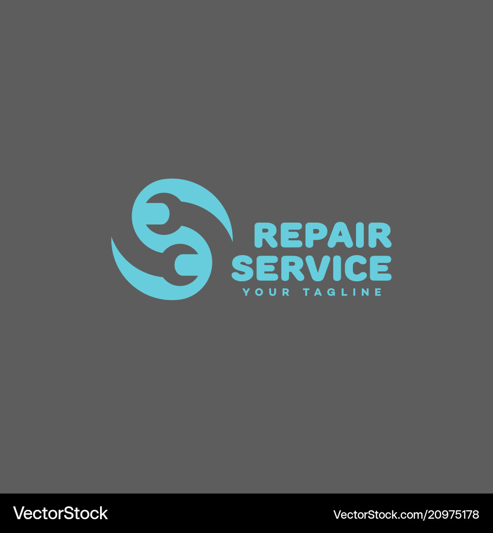 Repair service logo Royalty Free Vector Image - VectorStock