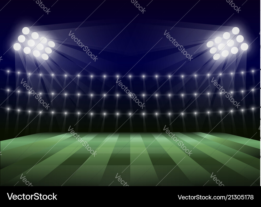 Soccer field concept background realistic style Vector Image