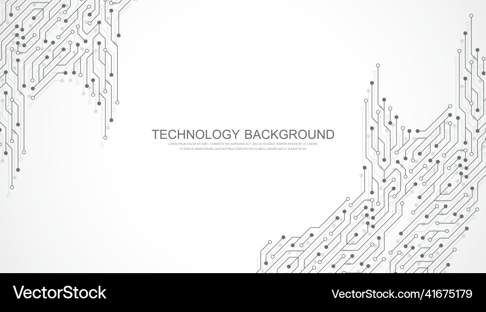 Motherboard background with circuit board Vector Image