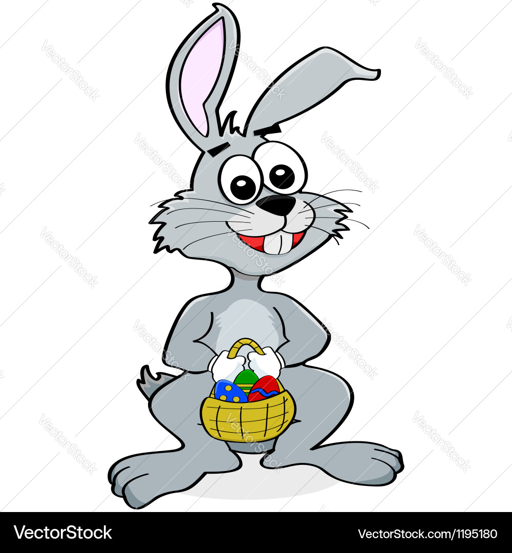 Easter bunny Royalty Free Vector Image - VectorStock