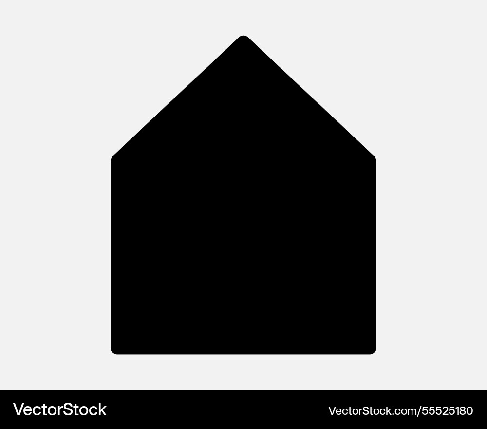House shape icon Royalty Free Vector Image - VectorStock