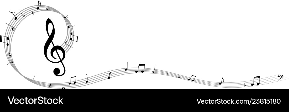 Stylized Music Notes Symbol Royalty Free Vector Image