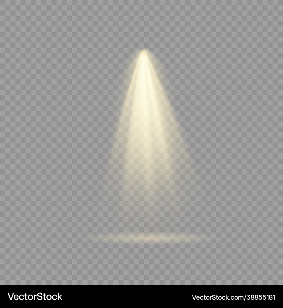 Glow yellow spotlight special and light effect Vector Image
