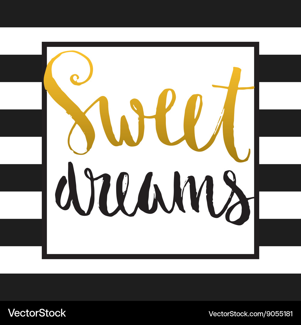 Hand drawn lettering poster Royalty Free Vector Image