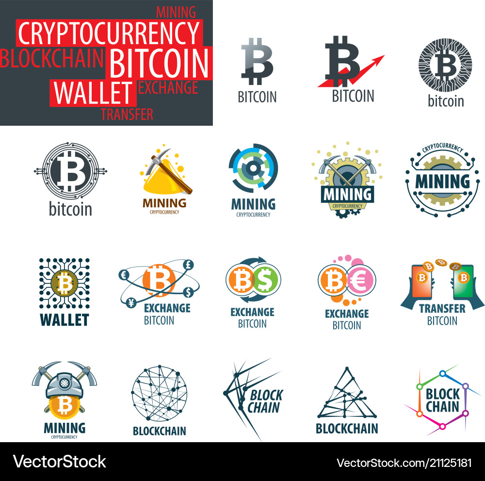 Icon set for cryptography Royalty Free Vector Image