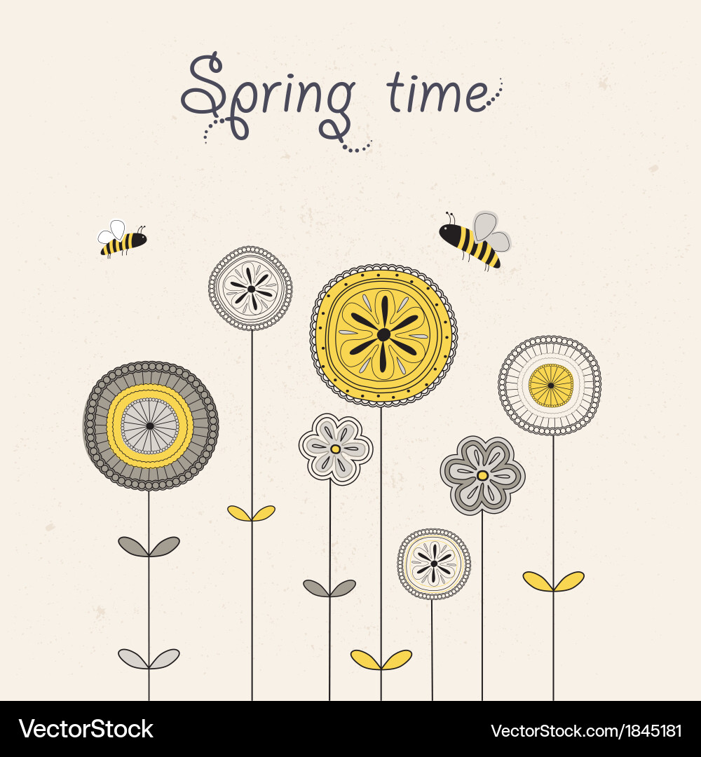 Spting time Royalty Free Vector Image - VectorStock
